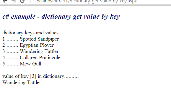 C How To Get A Value By Key From A Dictionary c-how-to-get-a-value-by-key-from-a-dictionary