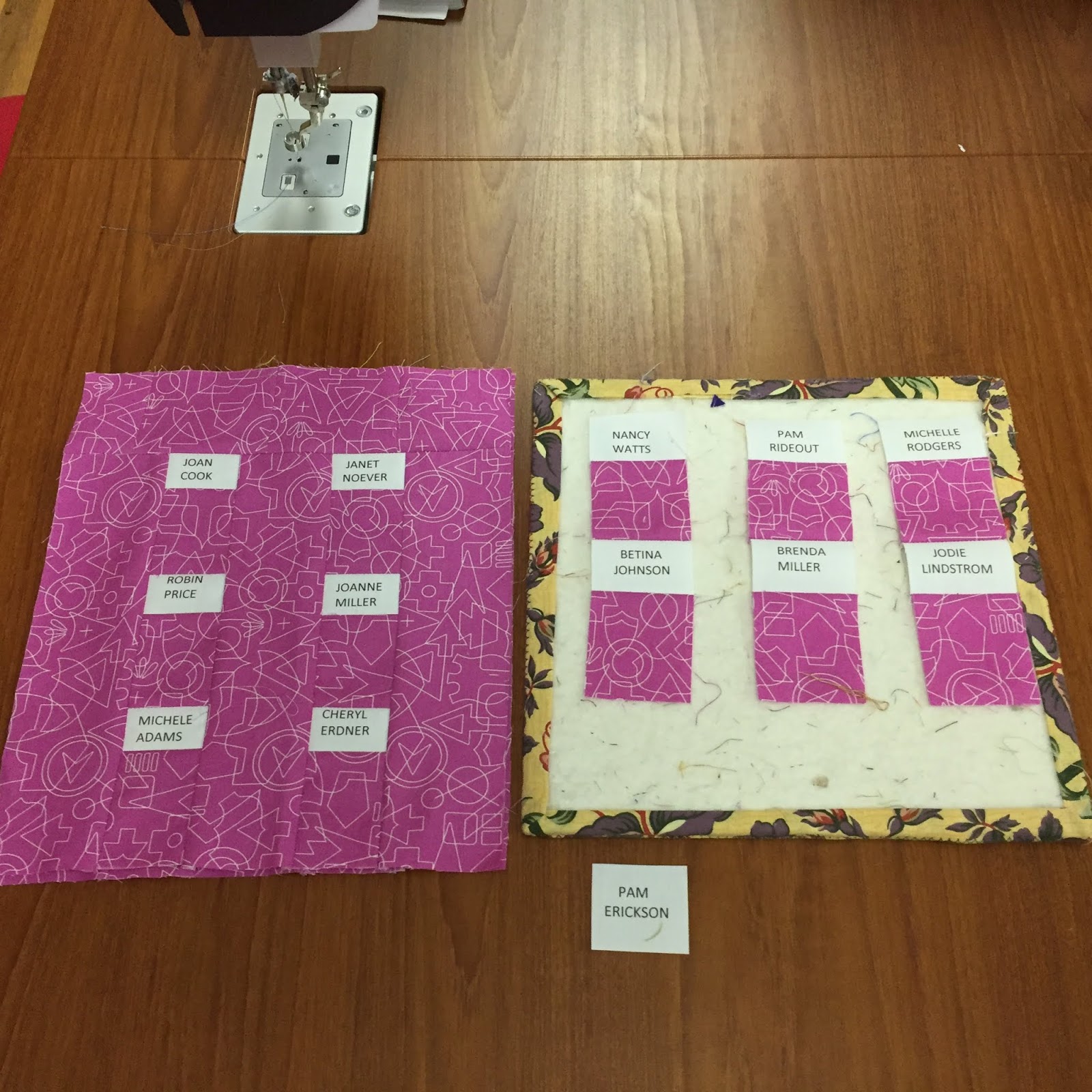 My Joyful Journey: Fabric Name Tags--How to Make Them