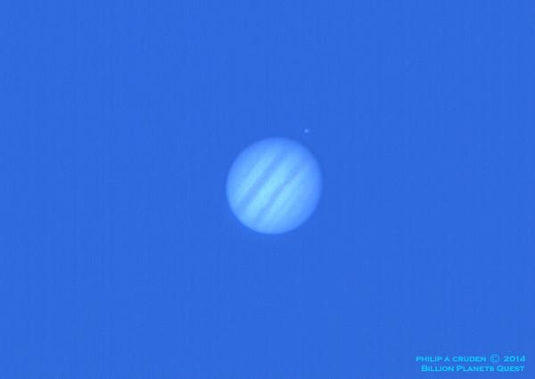 astropixie: jupiter in a blue sky