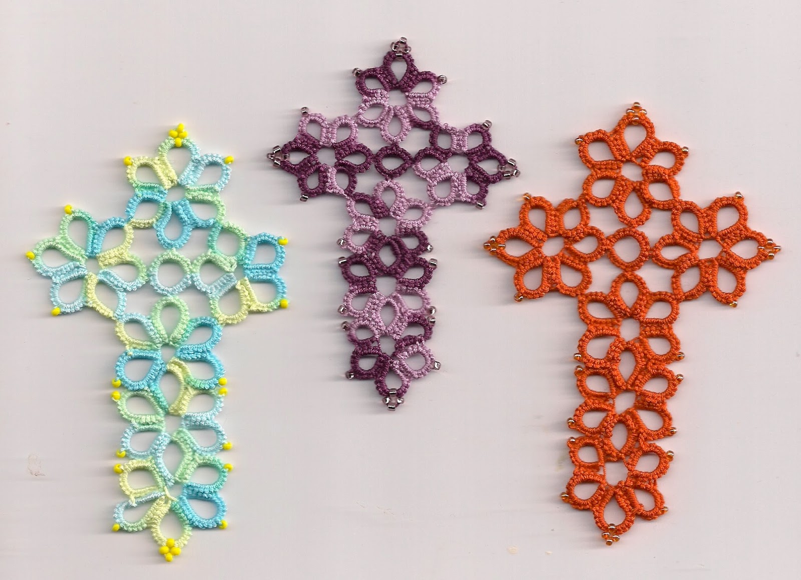 Tat's Heaven: Three Floral Crosses