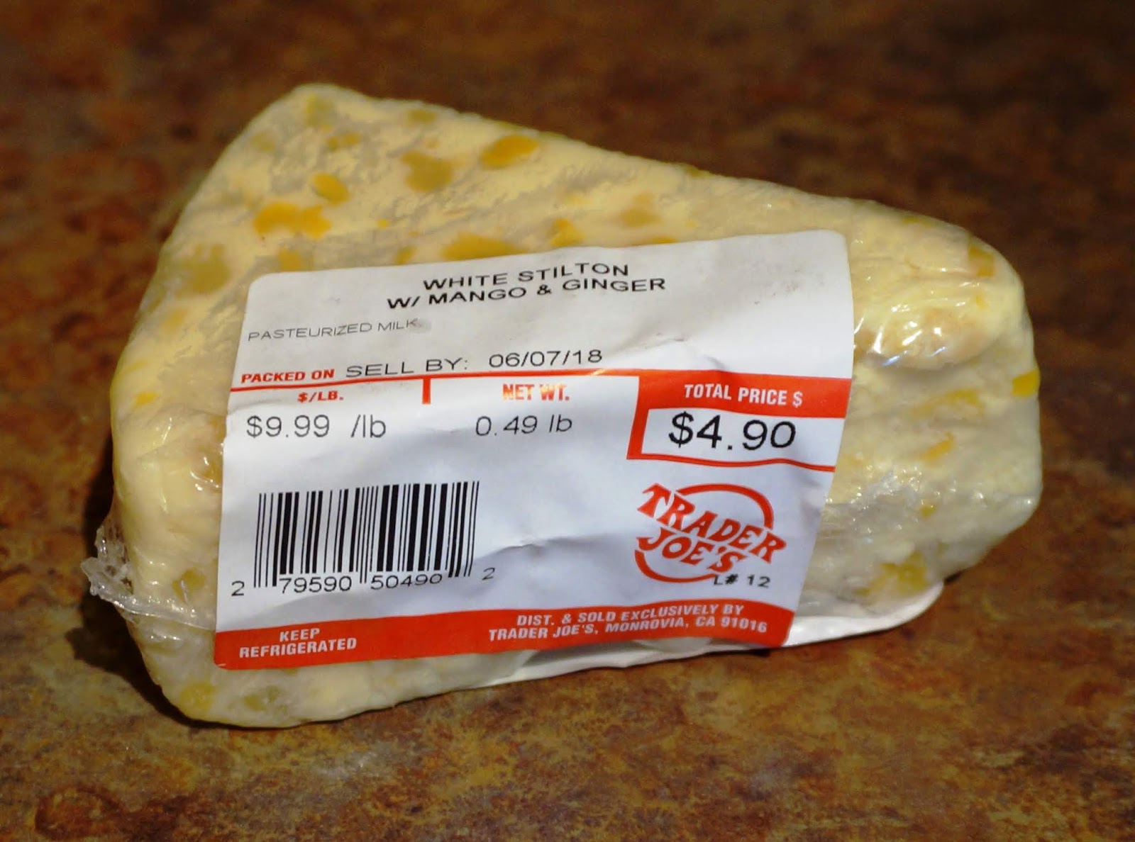 Exploring Trader Joe's: Trader Joe's White Stilton Cheese With Mango ...