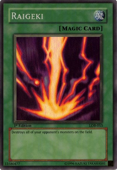 Yugioh Featured Cards: Raigeki (LOB-053)