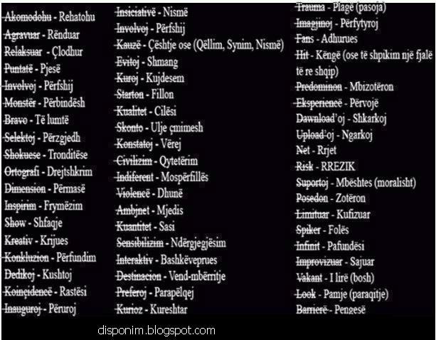 Gjuha shqipe - fjalët ku rrëshqasim më shumë! | Disponim | Shqip