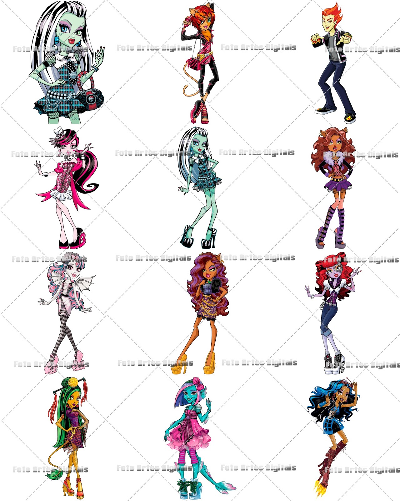 Art´s e Vetores : Novos Vetores Monster High