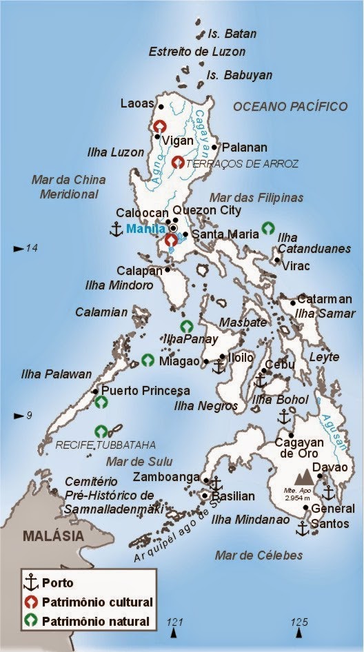 PHILIPPINES - GEOGRAPHICAL MAPS OF PHILIPPINES
