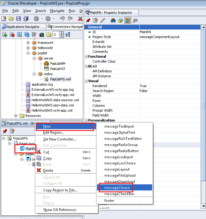 Oracle Apps Quick Reference: Pop List in OAF