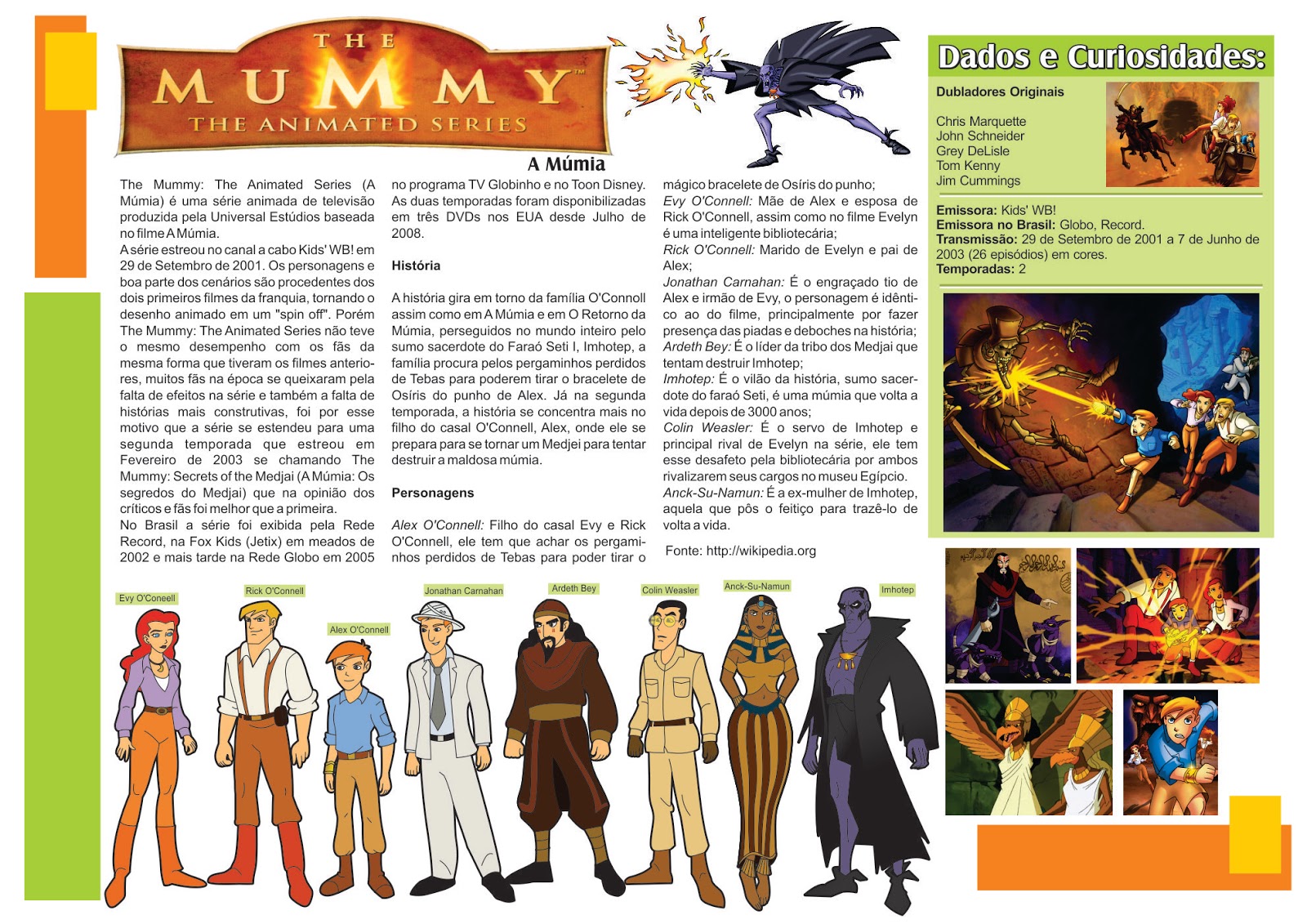 Samedley blog: The Mummy Animated Series - A Múmia