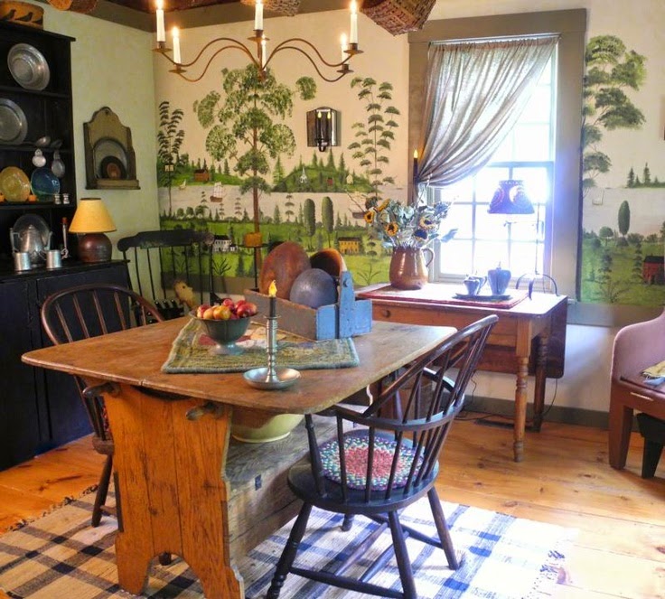 Eye For Design: Decorate With Primitive Colonial Murals
