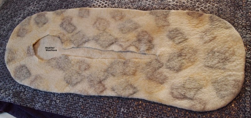 Wool love-functional fiber art: Wet-Felted Baby Cocoon- Part 2 of 2