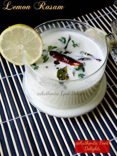 Authentic Food Delights: Lemon Rasam