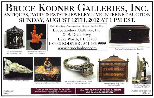 BRUCE KODNER AUCTION GALLERIES: AUCTION: Sunday, August 12, 2012 at ...