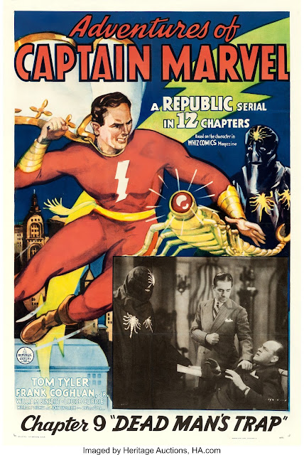 Vintage Captain Marvel movie serial posters