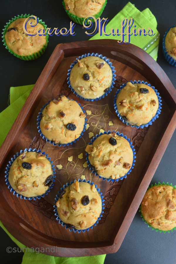 Veggie Platter: Golden Nugget Carrot Muffins