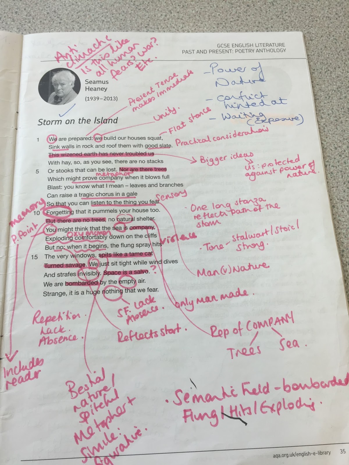 Year 10 and 11 Exam Help: Poetry revision