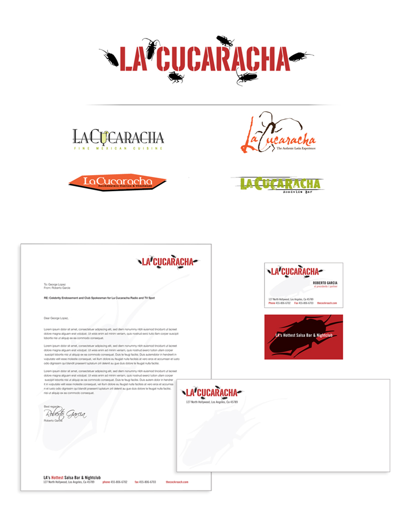 Kirk Lyman's Blog: La Cucaracha Logo Concepts