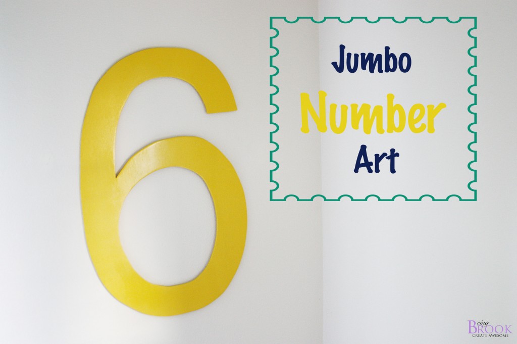 Jumbo Wall Number Art | BeingBrook