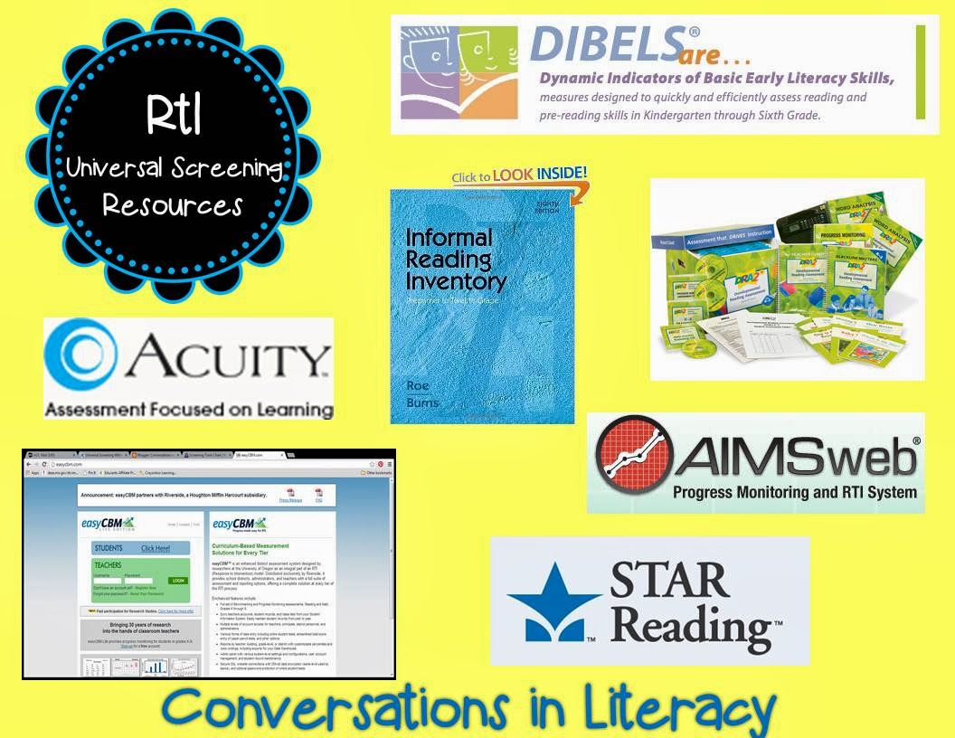 Resources for RtI - Conversations in Literacy