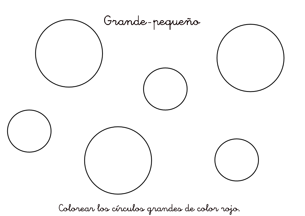 Kids Zone: Fichas Grande y Pequeño