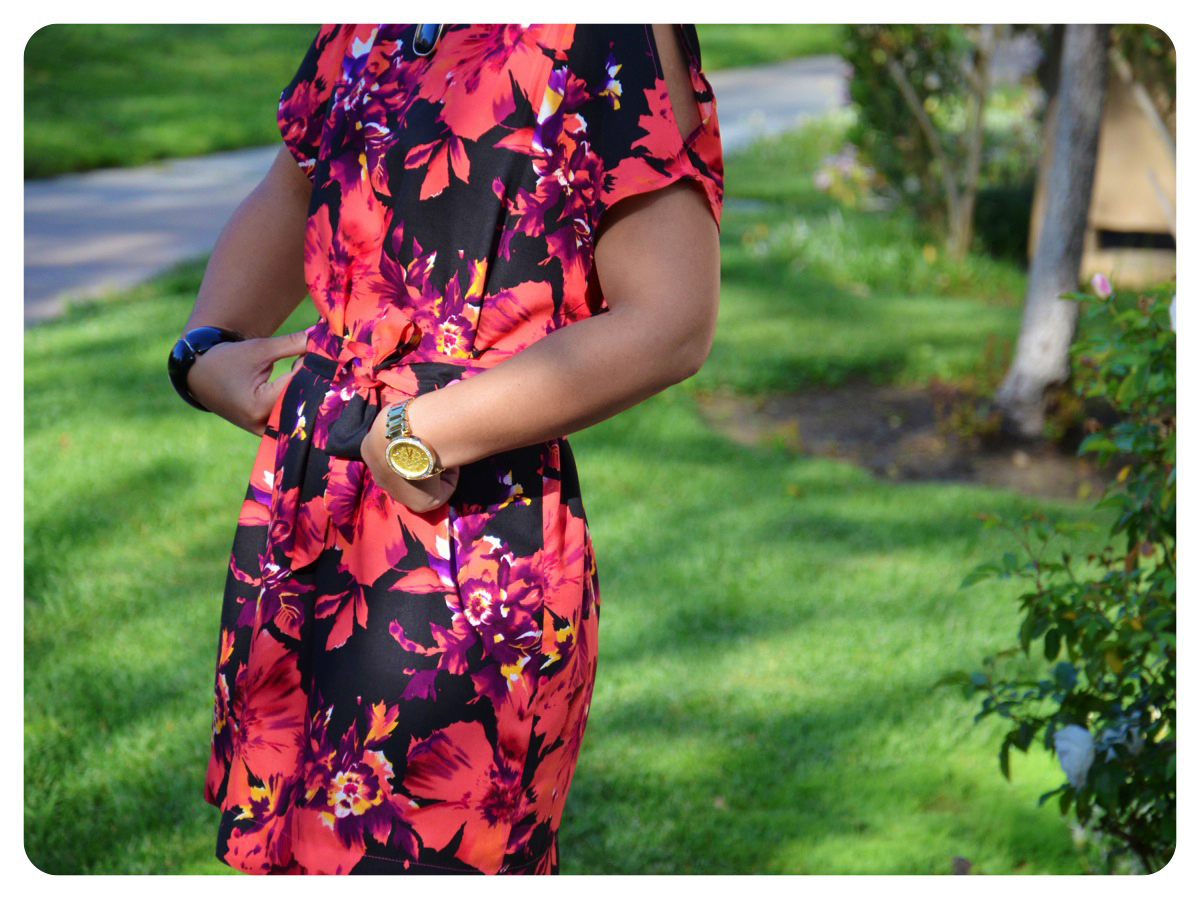 #DIY Bold Floral Dress + Pattern Review: B5889 View D |Fashion ...