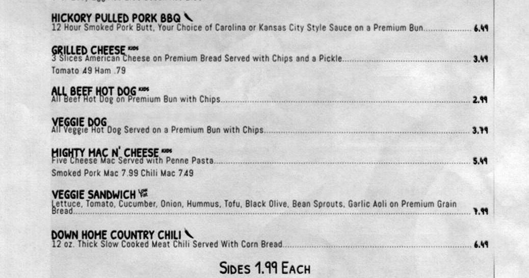 Pocahontas Commentator Plus: We Have the New Menu for the Frost ...