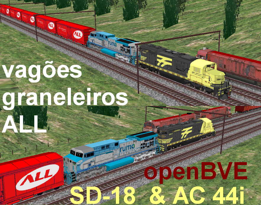 Locomotivas p/ openBVE !!!: Download SD18 & Dash-9