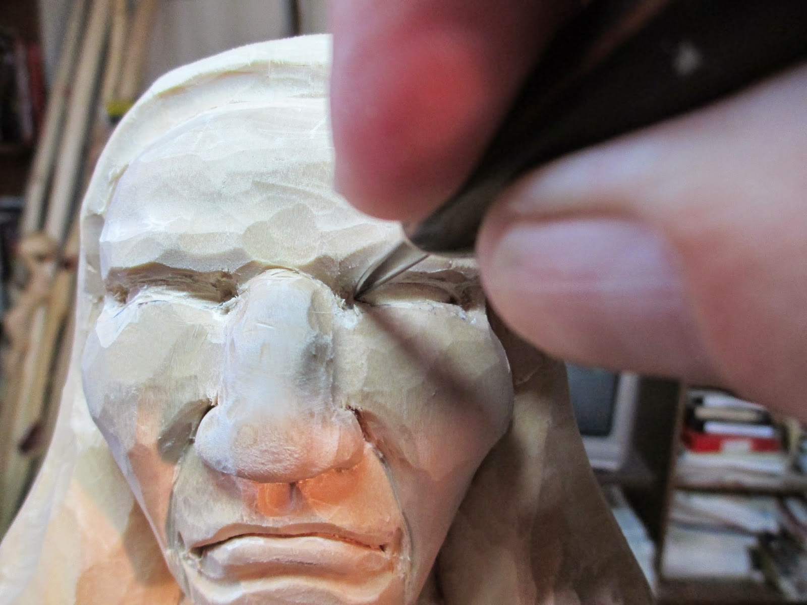 Knotty Wood Spirits: Carving an Eye