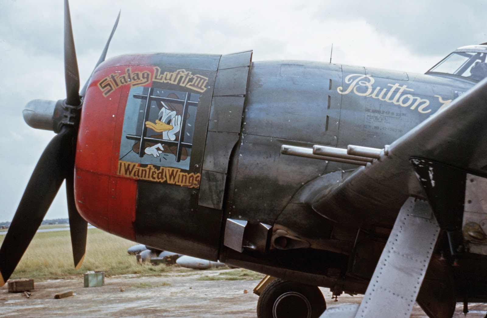 50 Color Vintage Photographs That Capture Amazing Nose Art Painted on ...
