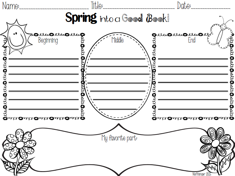 Literacy Loving Gals: Spring into a Good Book! Spring-Themed Graphic ...
