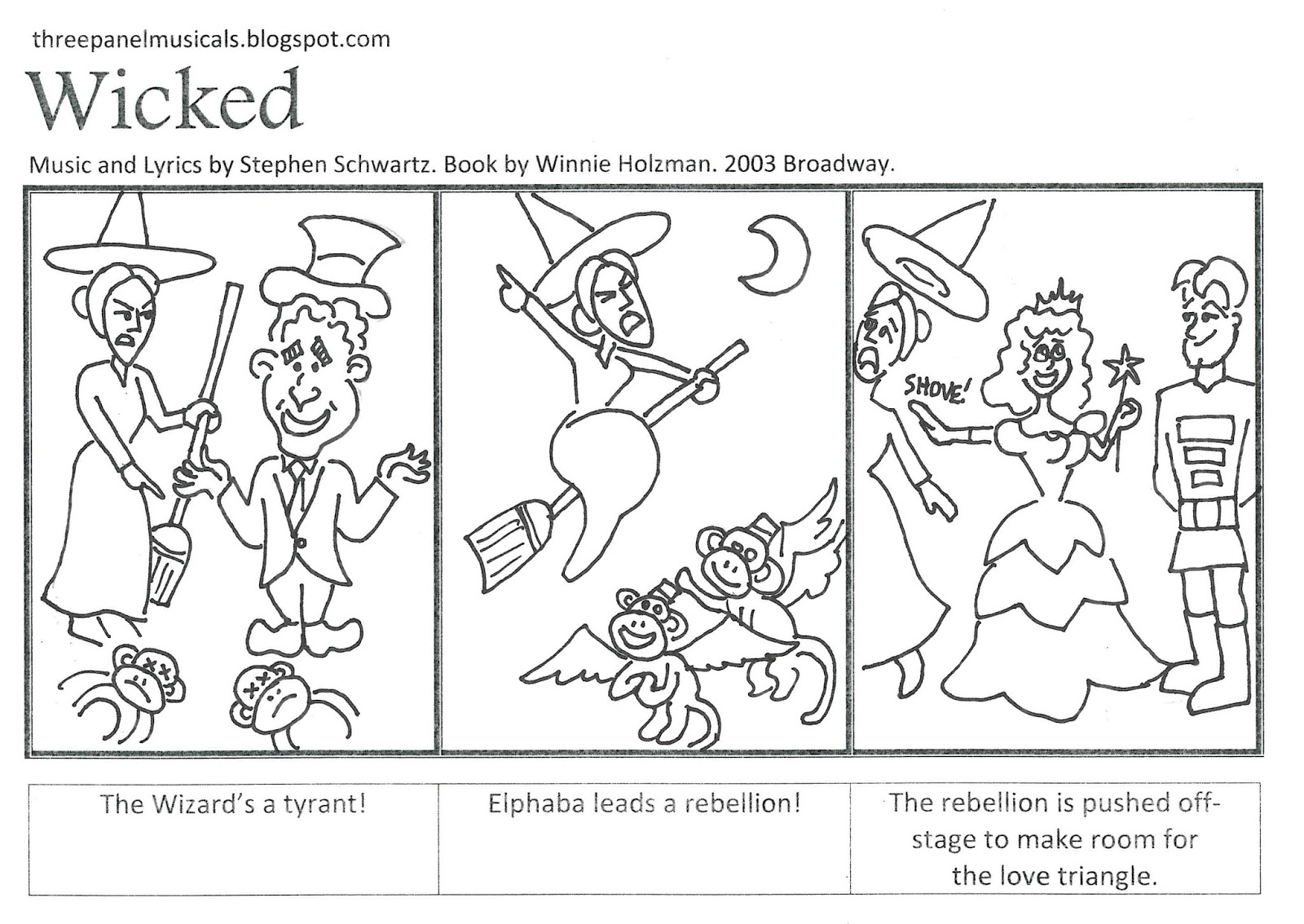Three Panel Musicals: Wicked