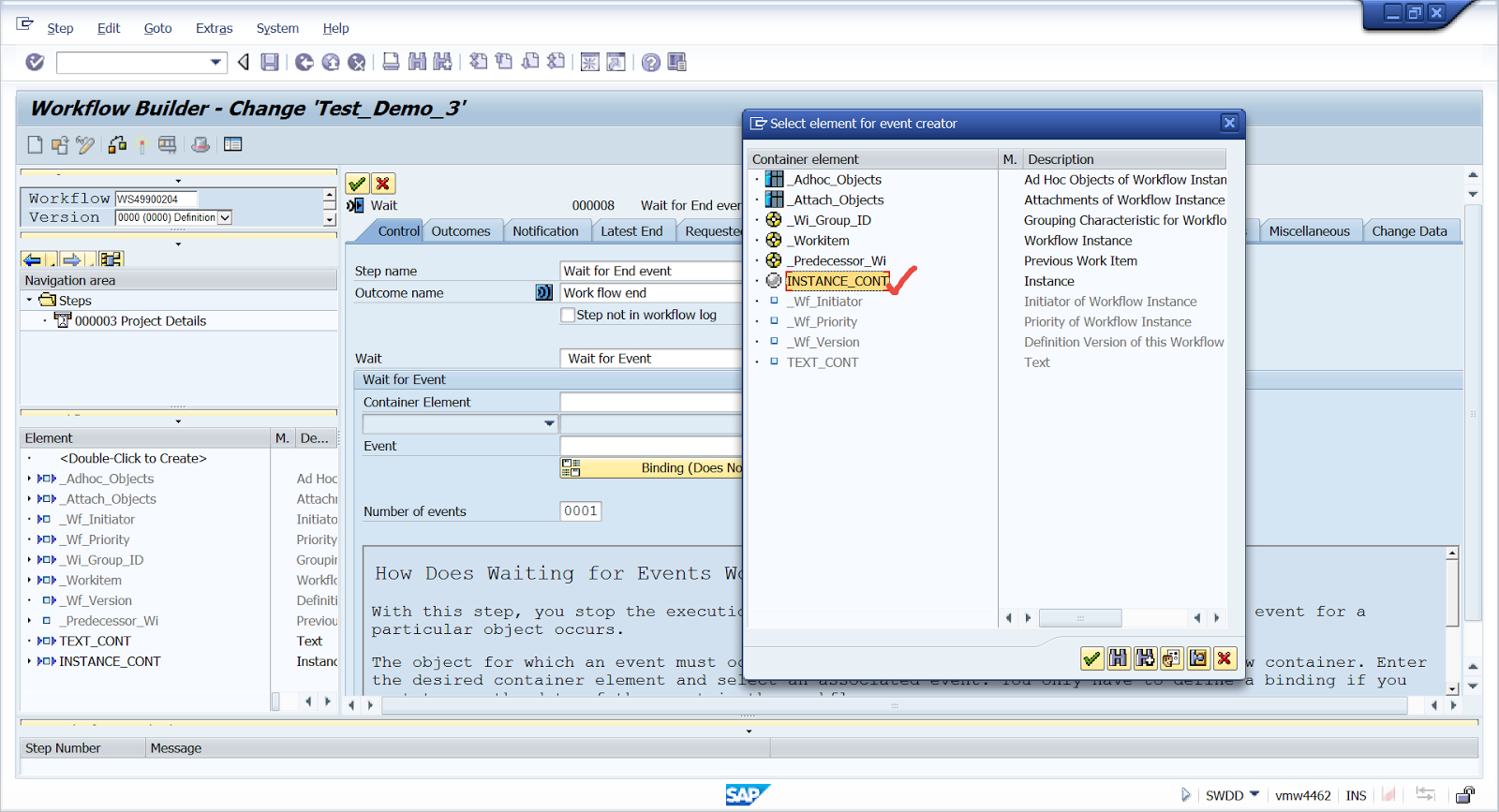 TECHSAP : Workflow : Demo6- Using wait event in workflow!