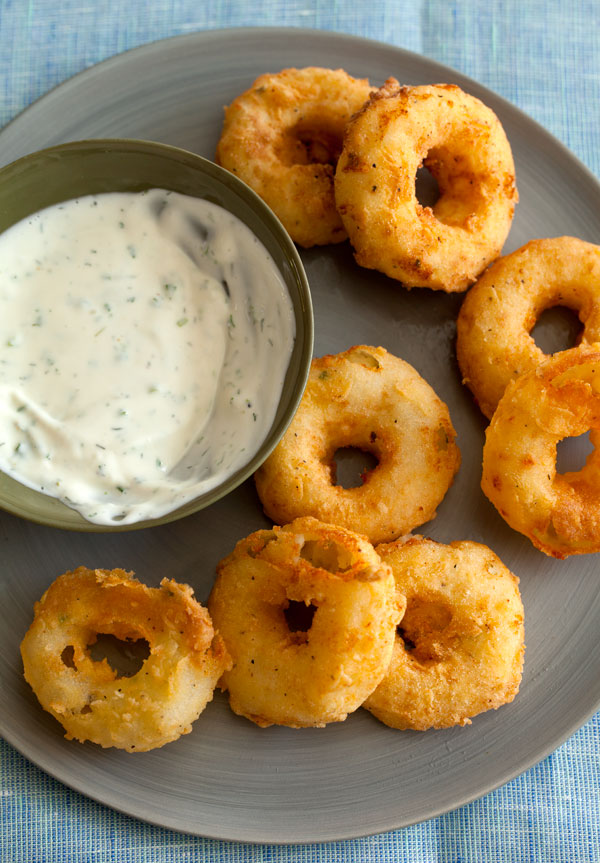 Golden Age of Food: Potato Rings with Homemade Buttermilk Ranch Dipping ...