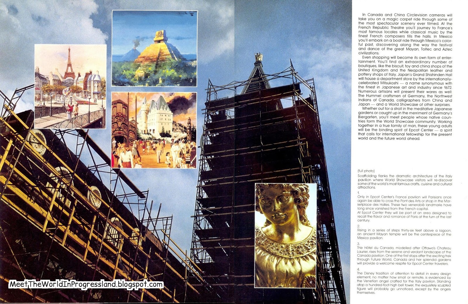 Meet The World: EPCOT Center Pre-Opening Items: Commemorative Ticket ...