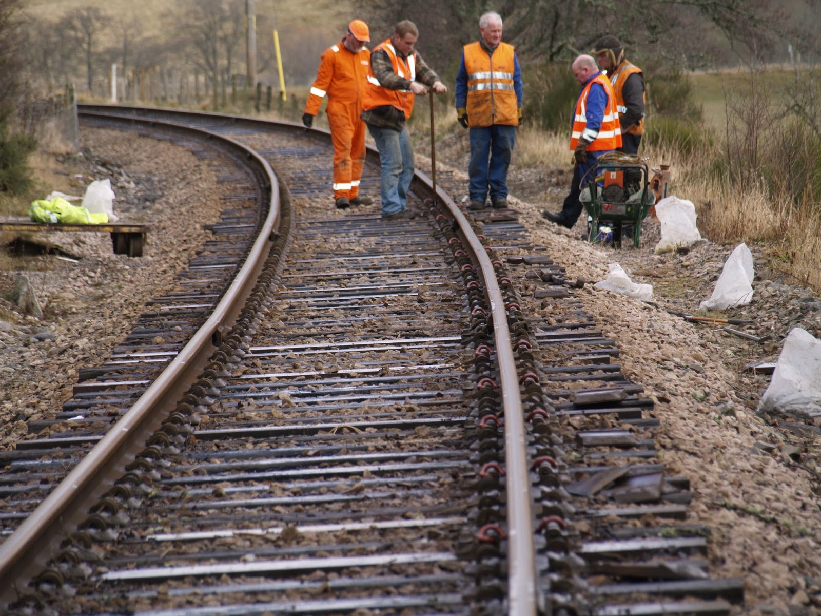 On Track at the Strathspey Railway: Pan 11 Near Broomhill - 5th March 2016