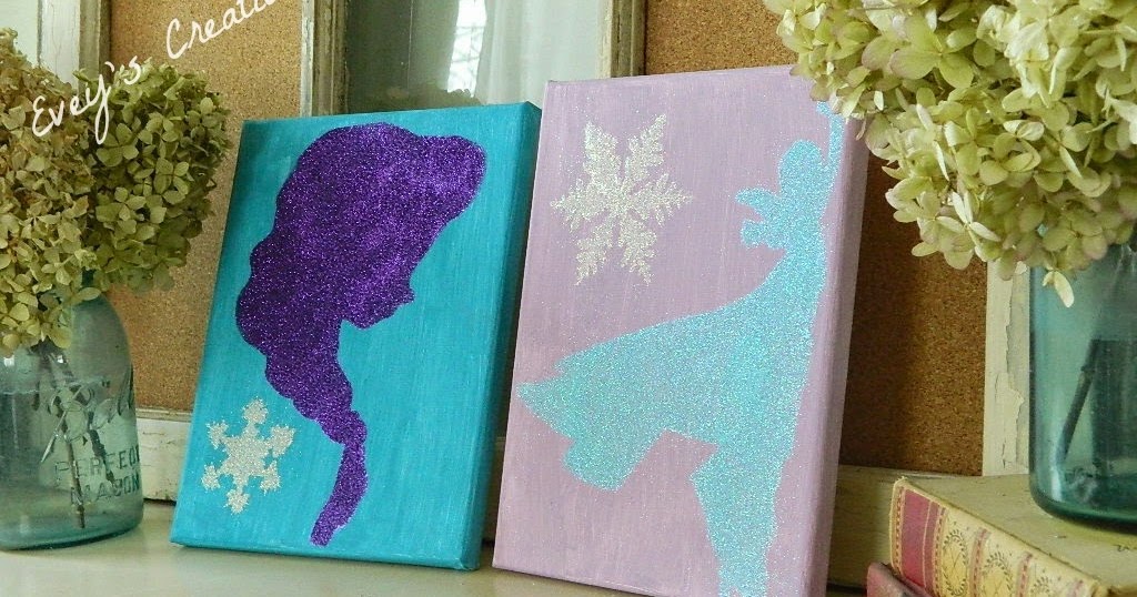 Evey's Creations: DIY Frozen Glitter Artwork Tutorial