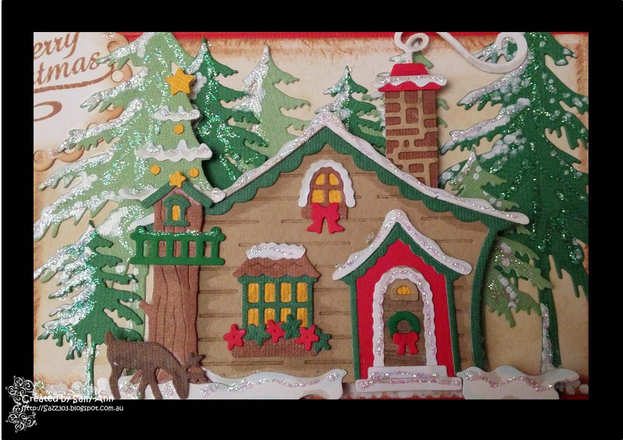 My Crafty Corner: A Log Cabin Christmas Card