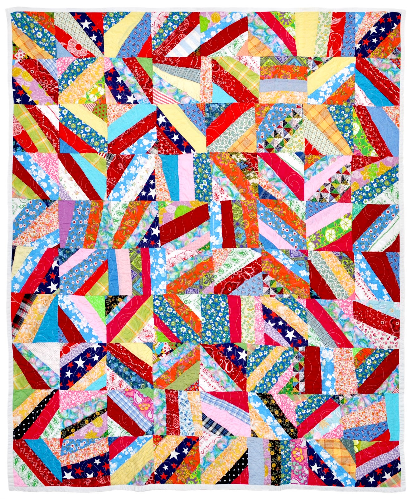 Wonkyworld: Crazy Block String Quilt, c. 1975, Texas