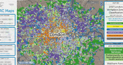 Maps Mania: London's Employment Zones