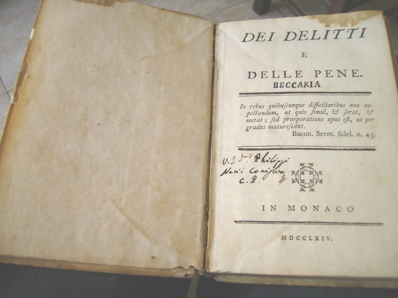 gianni bonina: Cesare Beccaria, una firma siciliana