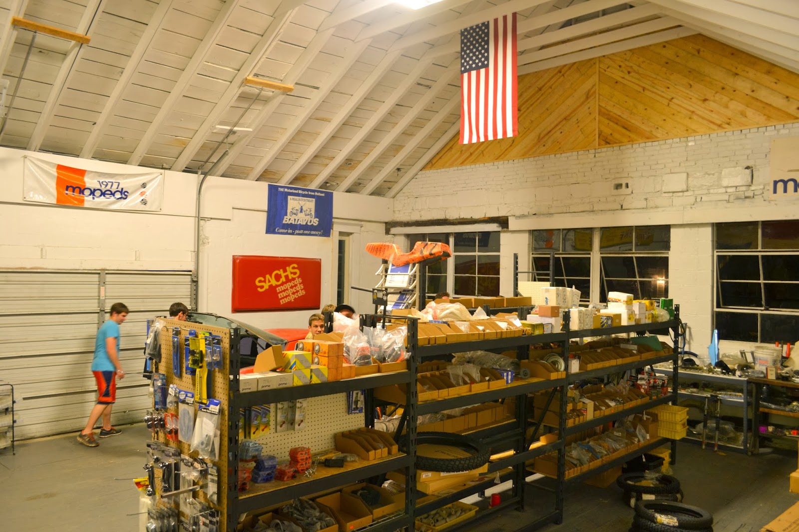 Home Alone with Mopeds.: 1977 Moped's Reality Factory Grand Opening.