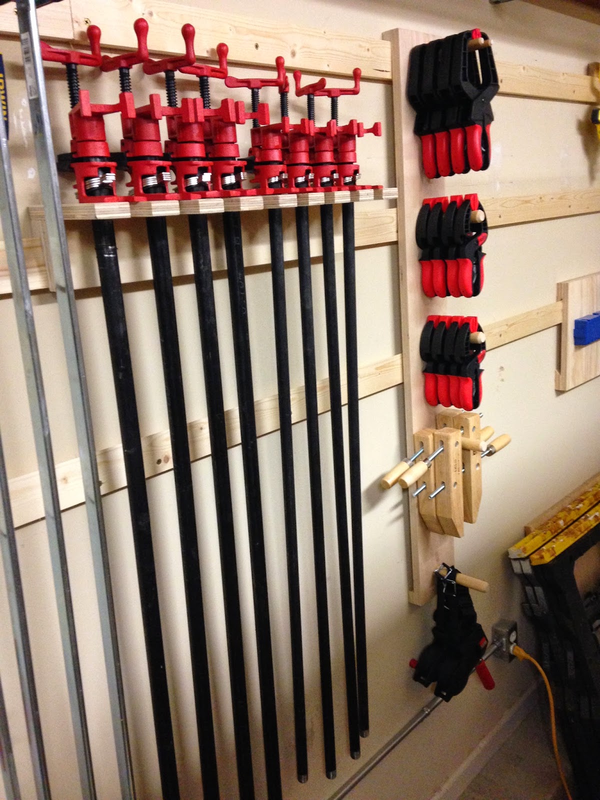 Somehow it all came together: Enough clamps? What about clamp racks?