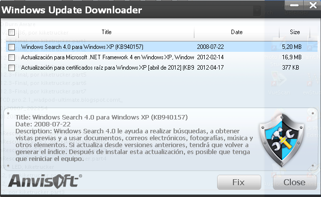 Windows Update Downloader 1.0.1 [Manten actualizado Windows][Varios ...