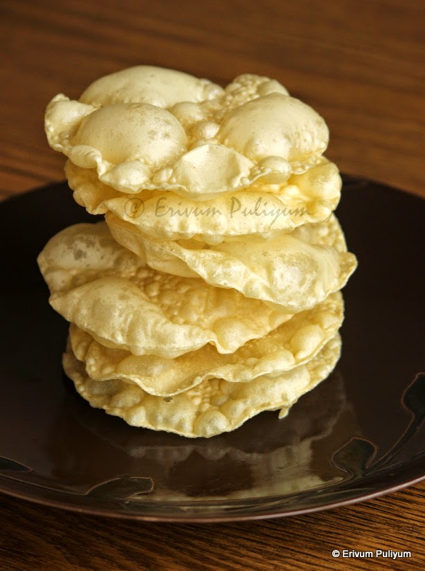Erivum Puliyum: Pappadam | Kerala Pappad | How to fry Pappadam