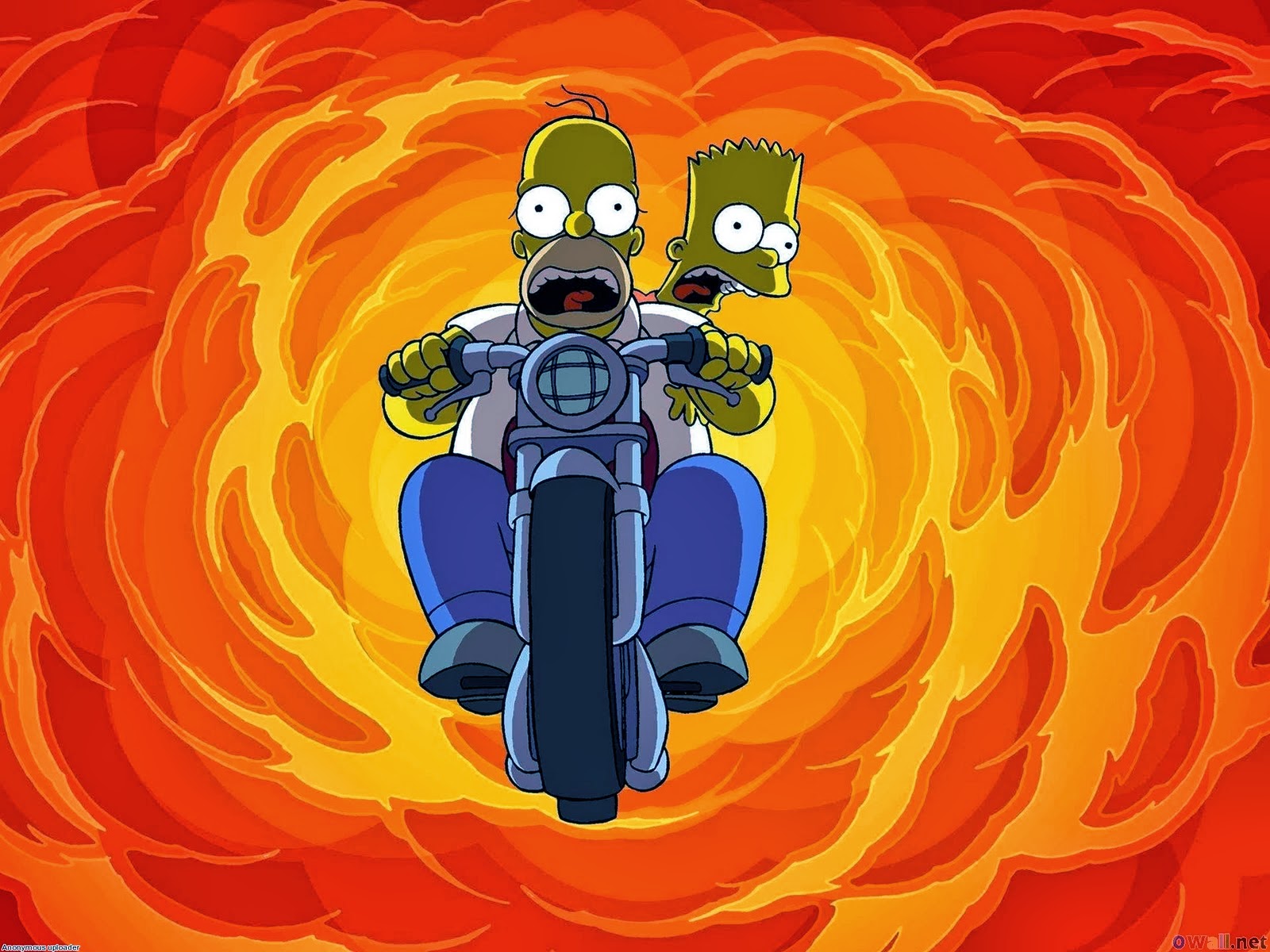 Homero Y Bart En Una Moto | JAH Imagenes - HD