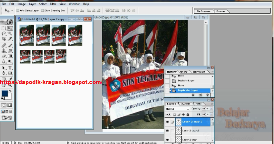 Cara cetak foto ukuran 4x6 dan 3x4 dengan adobe photoshop