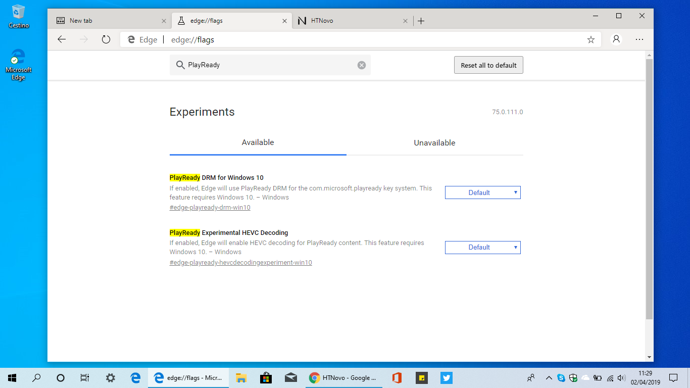 Microsoft Edge Chromium-based supporta lo streaming 4K