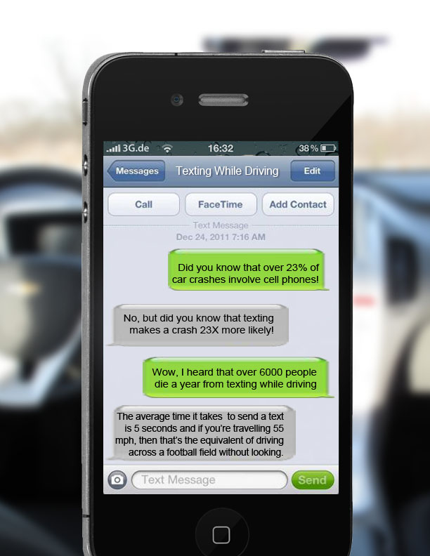 Jacob Coens Computer Graphics Blog: Texting while driving