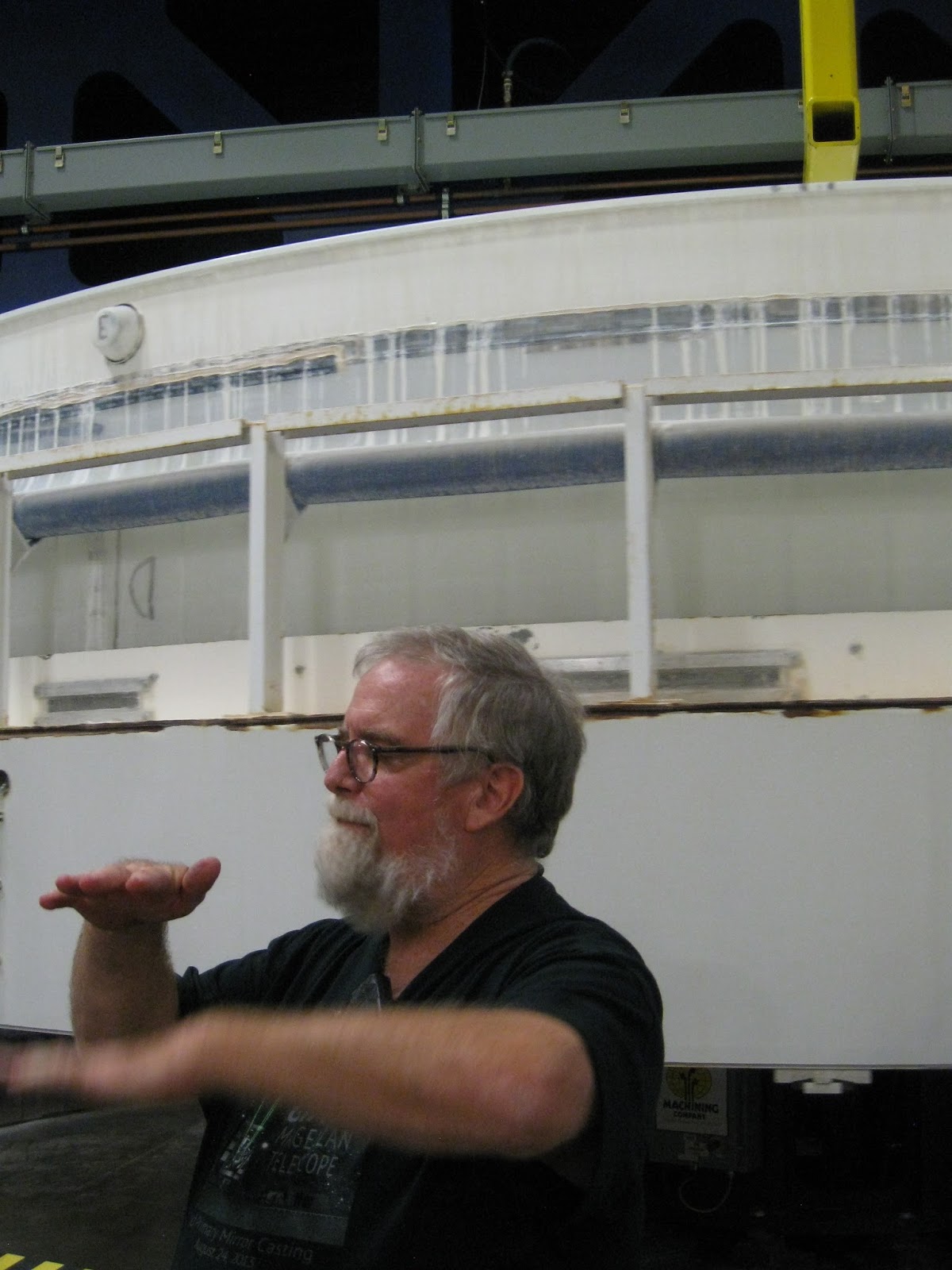 The Wheel Goes Around: Aug 24, 2013 Mirror Lab Tour by Dean Ketelsen