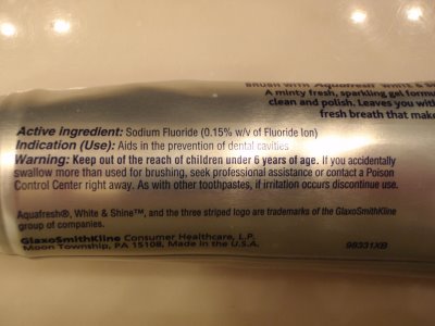 Our Story...: So What Makes Toothpaste so Dangerous?