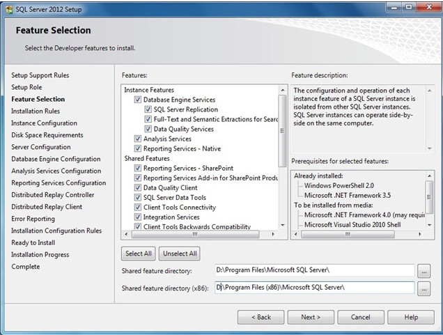 MS SQL Server Feature Selection Rehberi ~ Yasin MÜFTÜLER - MS SQL Server
