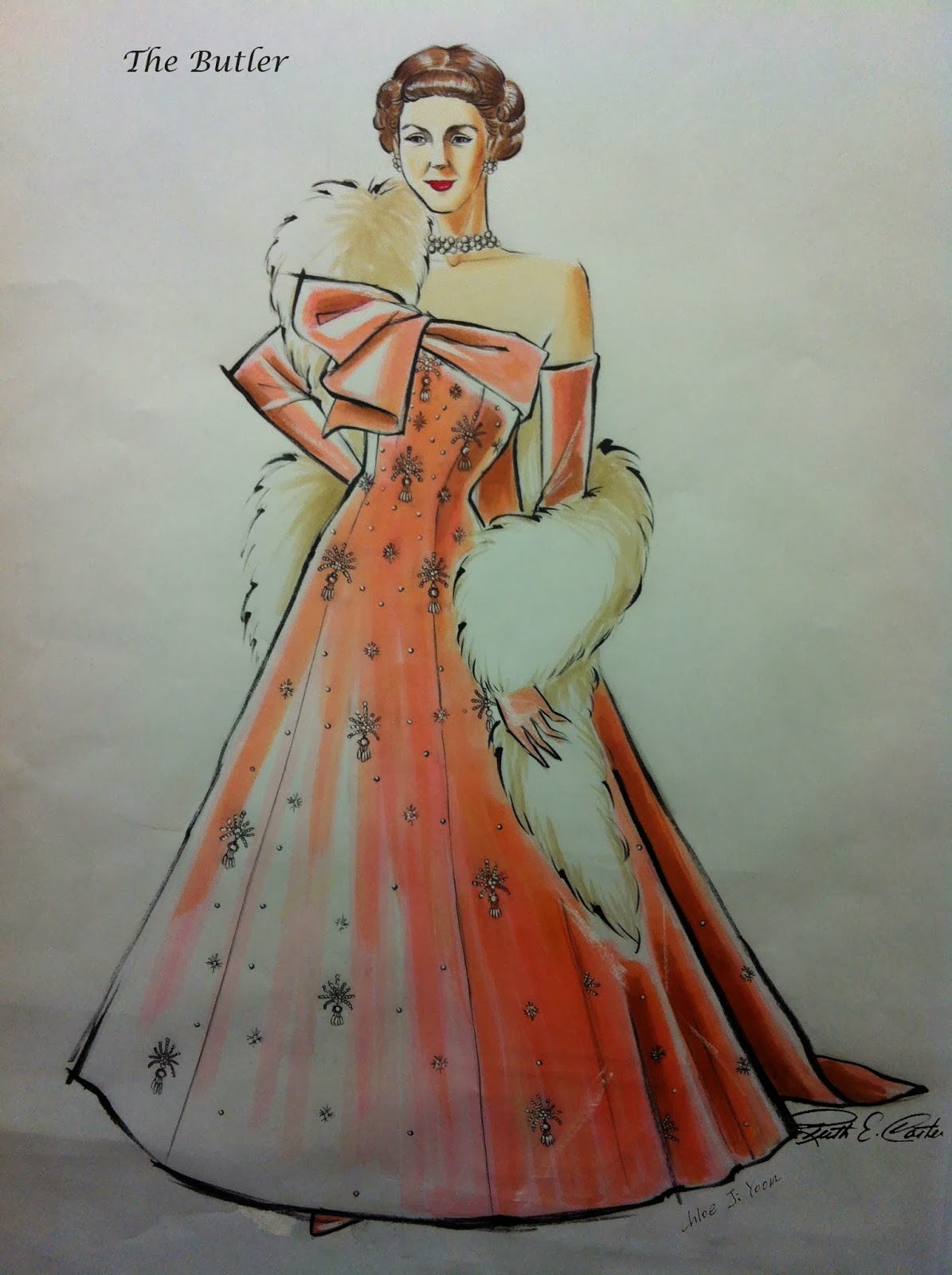 Costume Illustrations/ The Butler